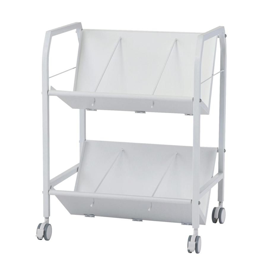 TOKIO ファイルワゴン FCW-550 2段 A4 ファイルキャビネット ファイルラック サイドワゴン キャスターワゴン サイドラック 書類ラック シンプル 収納 : リラフル - 通販 ...