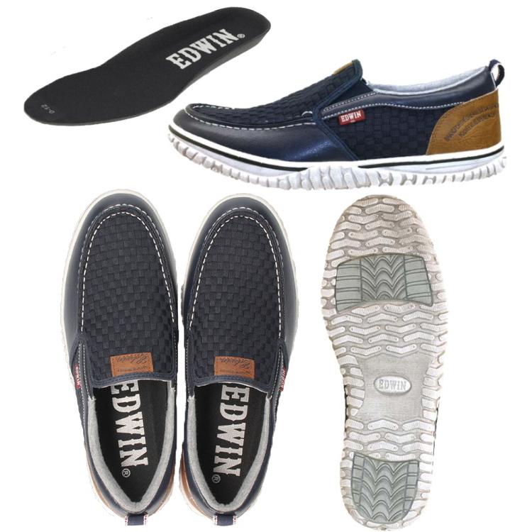 EDWIN エドウィン メンズ スニーカー30代 40代 軽量 スリッポン シューズ EDW-7538 : Reload スニーカー sneaker メンズ - 通販 - Yahoo!ショッピング