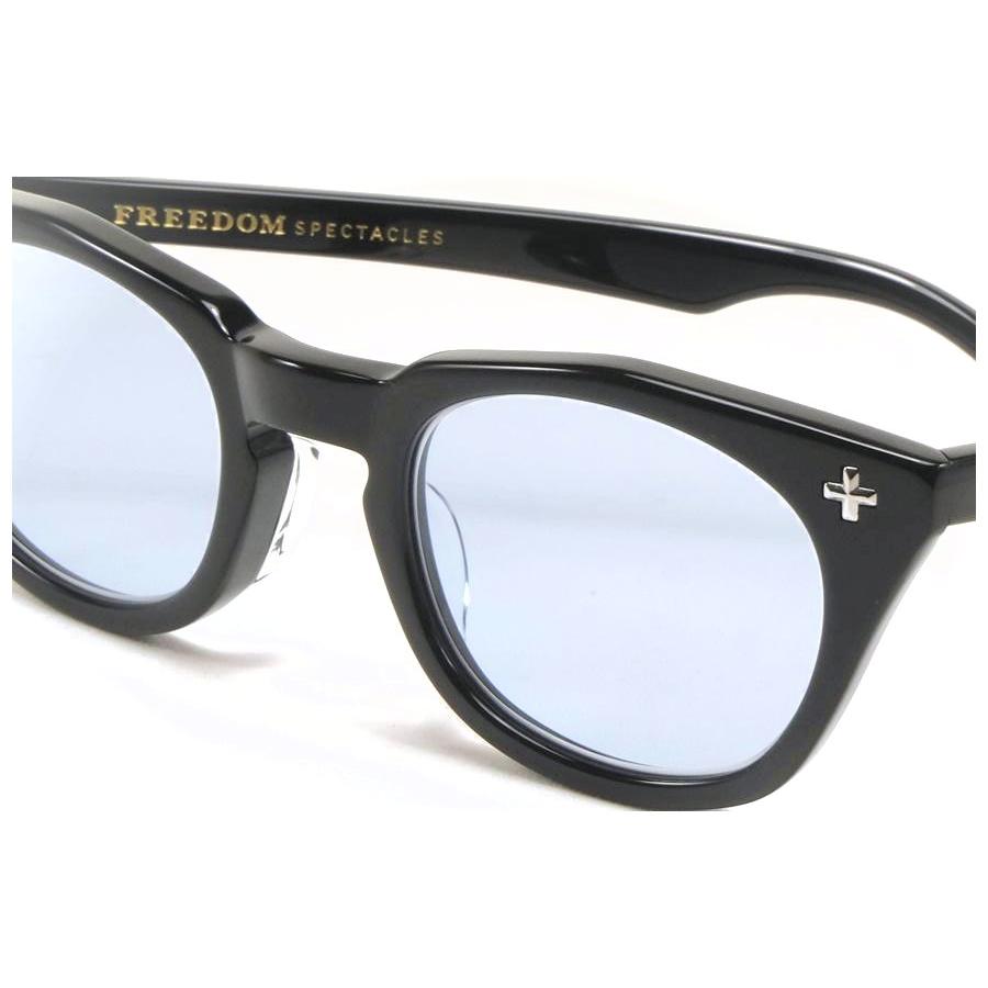 FREEDOM SPECTACLES フリーダムスペクタクルス サングラス メガネ 眼鏡 FS-002 BLACK ブラック ブルーレンズ : Reminence - 通販 - Yahoo ...