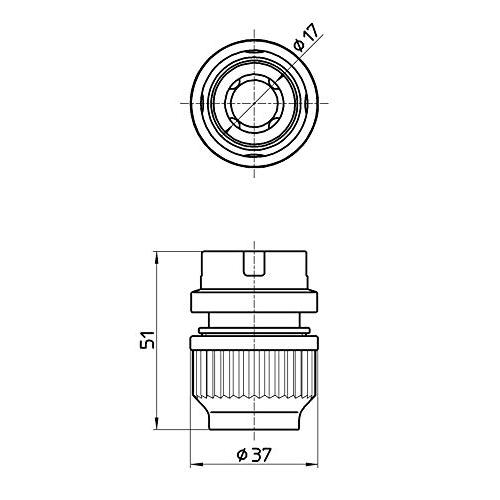 SANEI ホースナット付ジョイント 洗濯機用ニップルに散水ホースをワンタッチ接続 PT17-4F 水色 : R.E.M. - 通販 - Yahoo!ショッピング