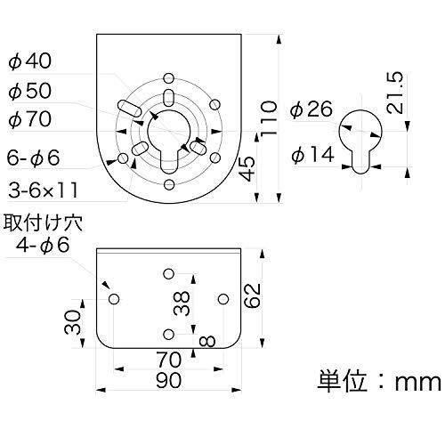 パトライト 壁面取付けブラケット SZ-007 取付ピッチφ5070のタイプ シルバー : R.E.M. - 通販 - Yahoo!ショッピング