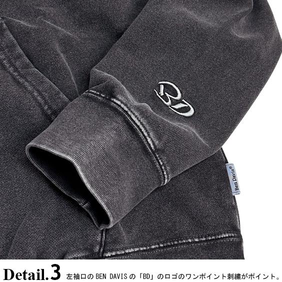 BEN DAVIS（ベンデイビス） パーカー アーチロゴ ワッペン ブリーチ