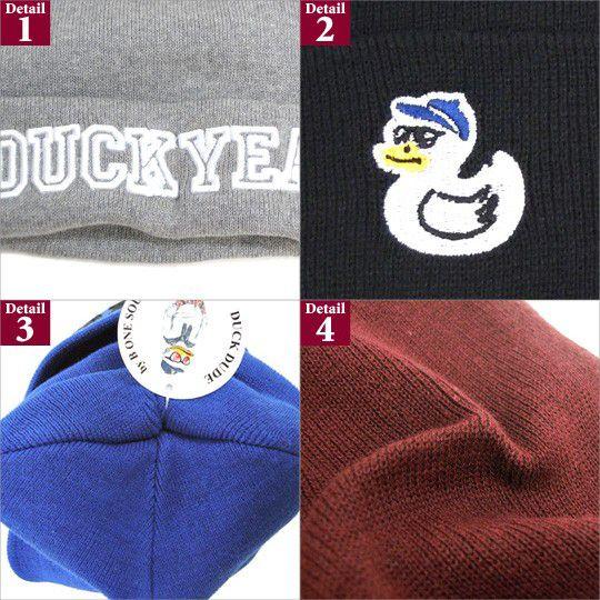 b-one-soul 帽子 DUCK DUDE ニット帽 メンズ、レディースで使えるカジュアルな綿素材のニット帽。CAP-004 ...