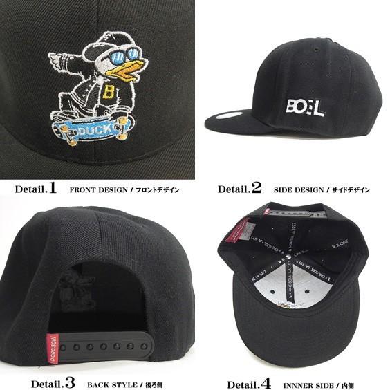 b-one-soul 帽子 DUCK DUDE ベースボールキャップ スケボーに乗った番長アヒルの刺繍がかっこいい。レディースでも。CAP ...