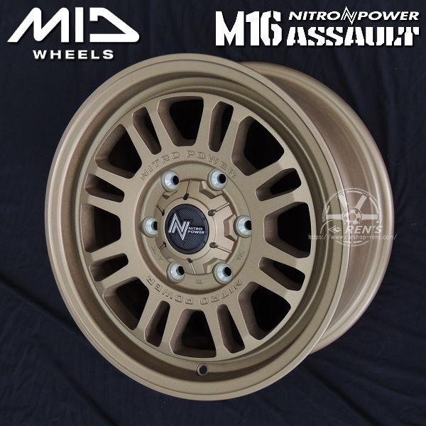 送料無料 ハイエース ナイトロパワー M16 ASSAULT ブロンズ 215/65R16 ヨコハマ ジオランダーA/T G015 ホワイトレター/オールテレーン ...