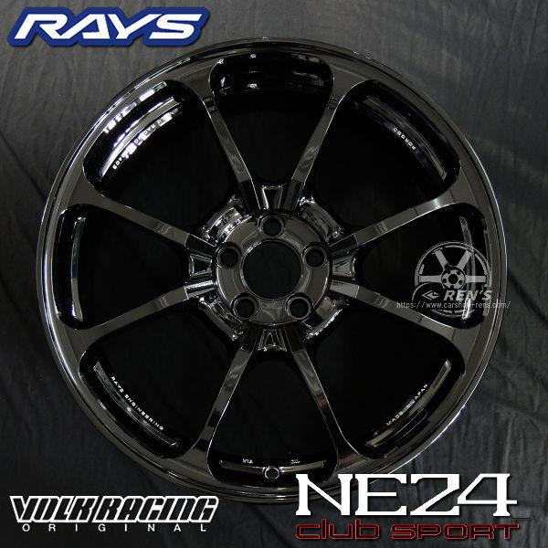 RAYS 4本 在庫有り 送料無料 レイズ ボルクレーシング NE24 club sport ブラック BK 18inch 8.5J +41 5穴 PCD100 鍛造 GR86 86 BRZ ...
