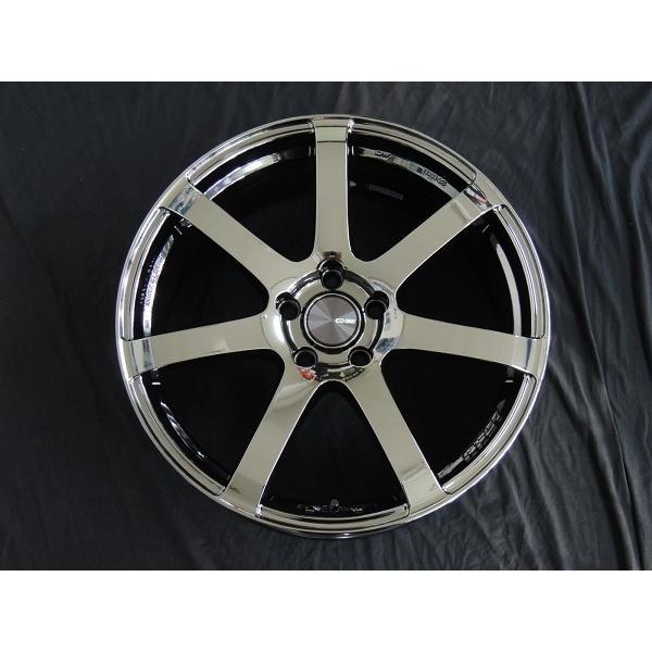 送料無料 レヴォーグ 等 ENKEI エンケイ パフォーマンスラインPF07 SBK（メッキ） 7.5J +48 225/45R18 安心のピレリタイヤ ...