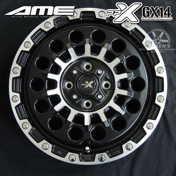 OPEN COUNTRY 送料無料 PPX GX14 マットブラックポリッシュ TOYO オープンカントリーR/T 145/80R12 軽トラ ハイゼット キャリー アクティ N-VAN など ...