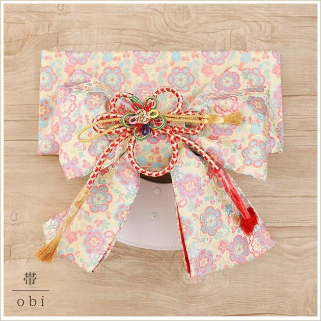 七五三 7歳 女の子 着物レンタル j7323 フルセット 753 子供着物 七草 レトロ モダン おしゃれ 2022 人気 水色ピンクに彩り ...