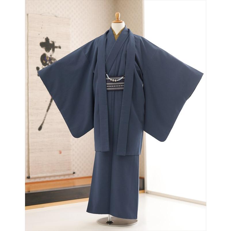 10歳前後 男の子 着物レンタル ジュニア着流し k-d1001 フルセット 小学校卒業式 初詣 人気 小学生 1/2成人式 140cm〜150cm 紺地にスタイリッシュモダン : 貸衣裳ぽ ...