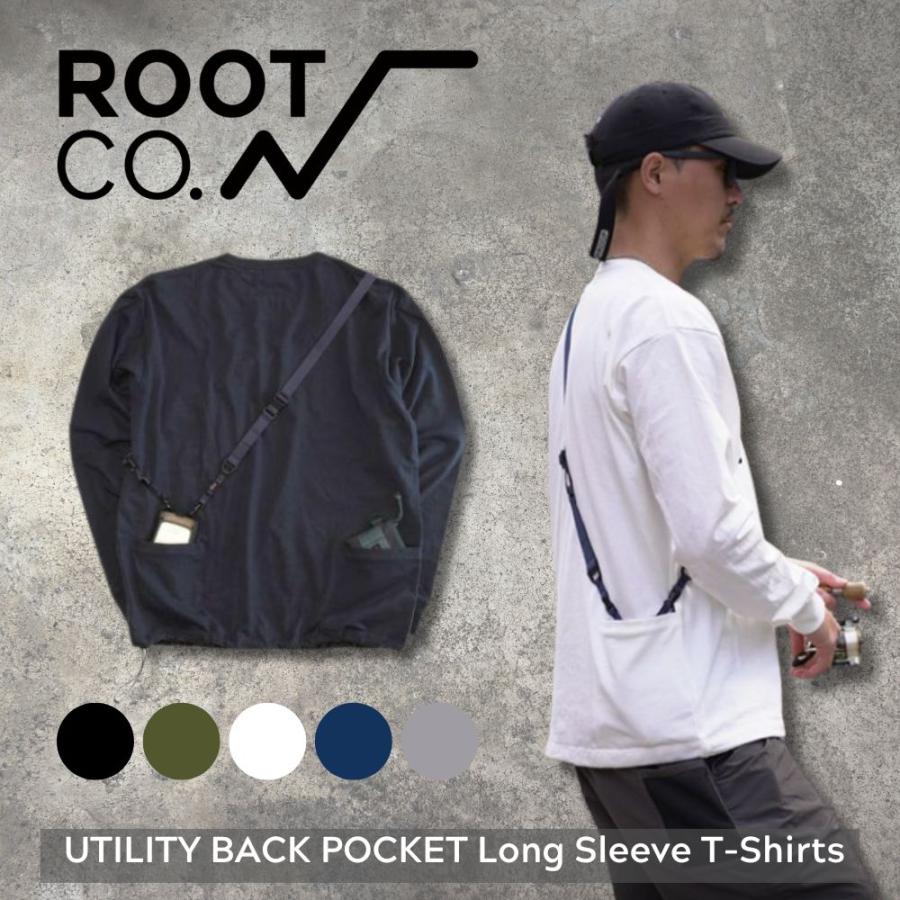 ROOT CO. ルート PLAY UTILITY BACK POCKET Long Sleeve T-Shirts 長袖 Tシャツ Tee ...