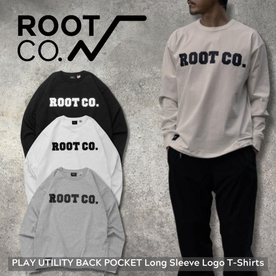 ROOT CO. ルート PLAY UTILITY BACK POCKET Long Sleeve Logo T-Shirts 長袖 ロゴ Tシャツ Tee バックポケット タウンユース 機能 ...