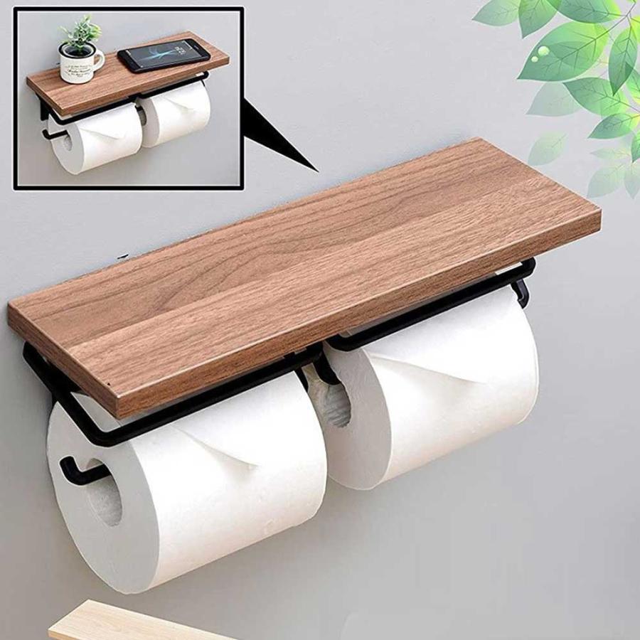 2連トイレットペーパーホルダー 【アイアン 木製 スマホ】 : スラックラインショップRENY - 通販 - Yahoo!ショッピング
