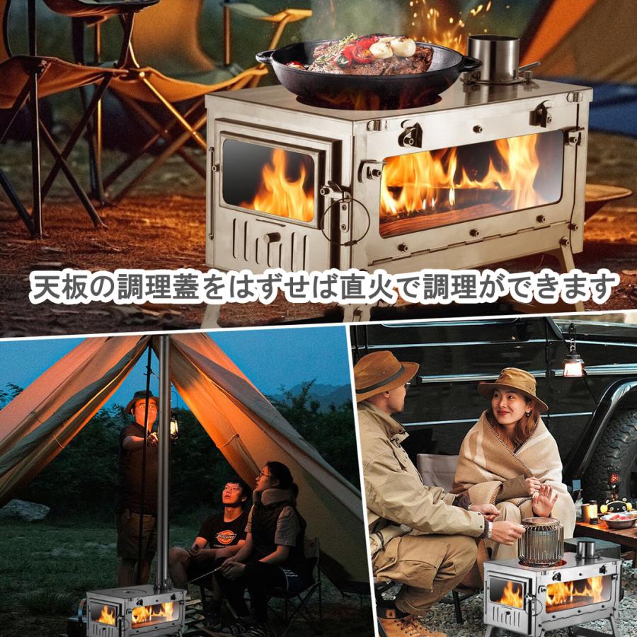 折り畳み コンパクト 二次燃焼 薪ストーブ 大 【煙突付き テントストーブ キャンプストーブ】 : スラックラインショップRENY - 通販 - Yahoo!ショッピング