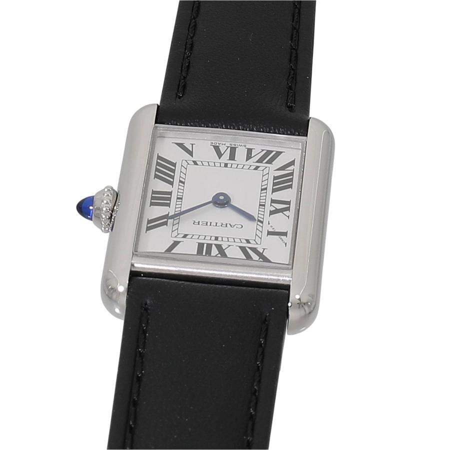 TANK（Cartier） [中古]カルティエ タンク マスト ウォッチ SM ソーラービート WSTA0060 シルバー レディース 腕時計 ...