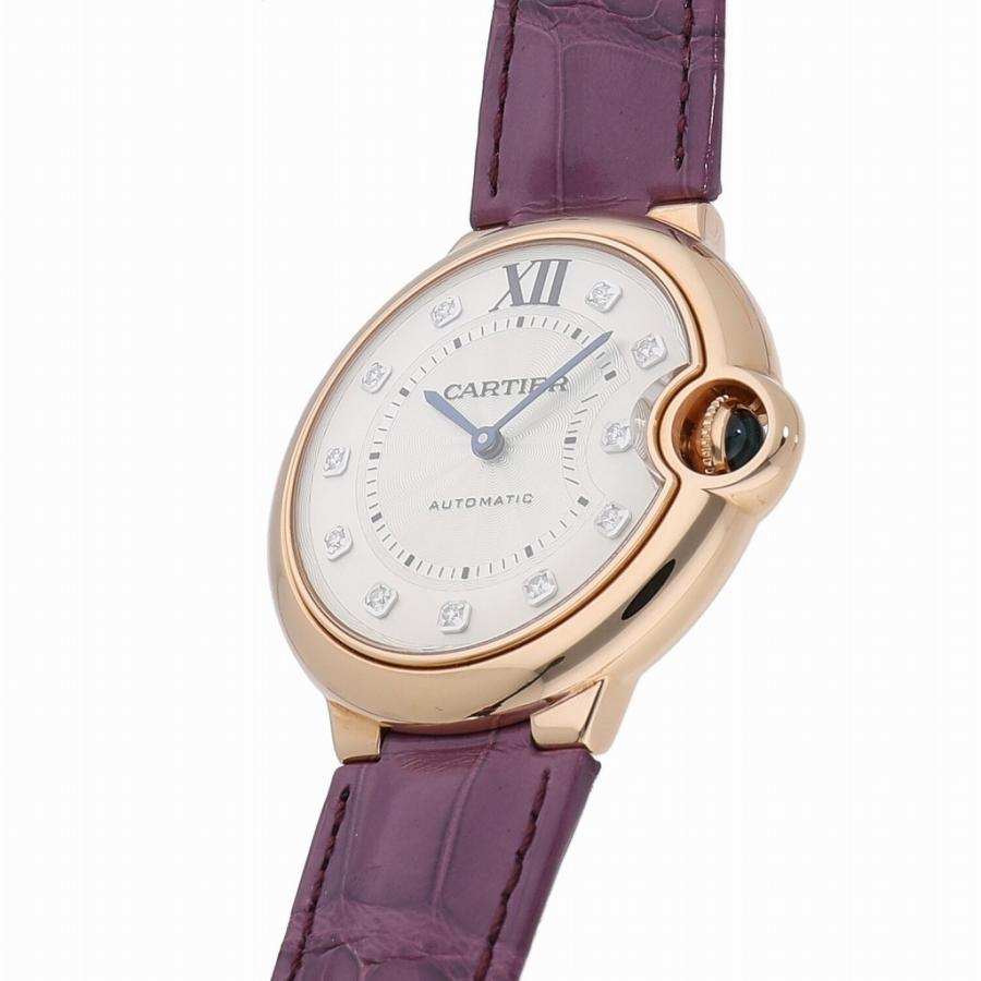 BALLON BLEU DE CARTIER カルティエ バロンブルー ドゥ 36ミリ シルバー×11Pダイヤ WJBB0010 レディース ...
