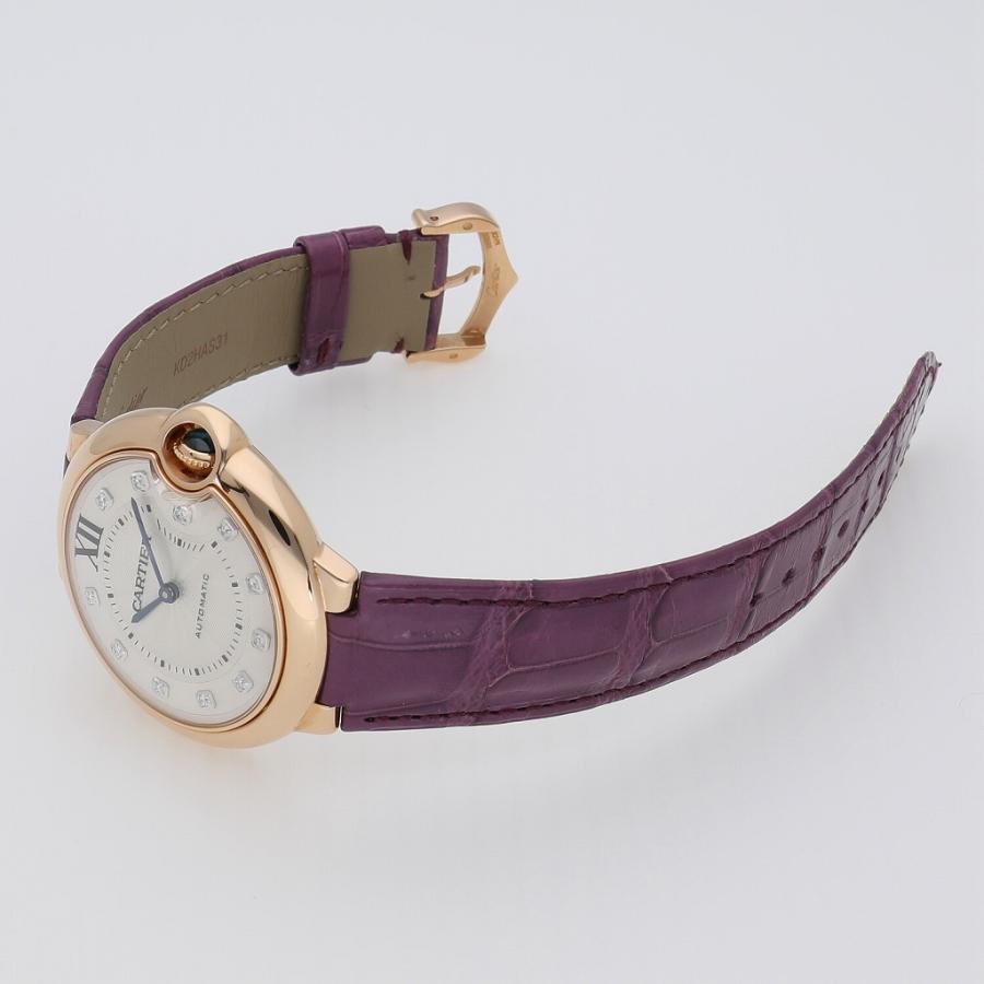 BALLON BLEU DE CARTIER カルティエ バロンブルー ドゥ 36ミリ シルバー×11Pダイヤ WJBB0010 レディース ...