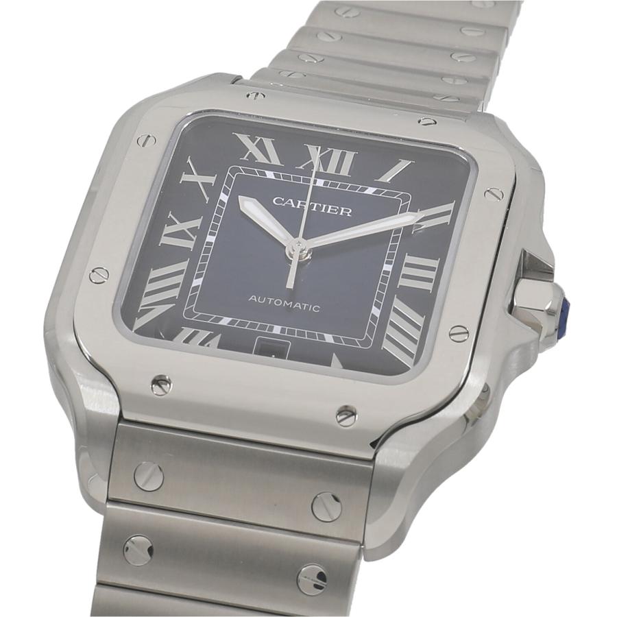 SANTOS DE CARTIER [新品]カルティエ サントス ドゥ カルティエ LM WSSA0071 ブルー メンズ 送料無料 腕時計 ...