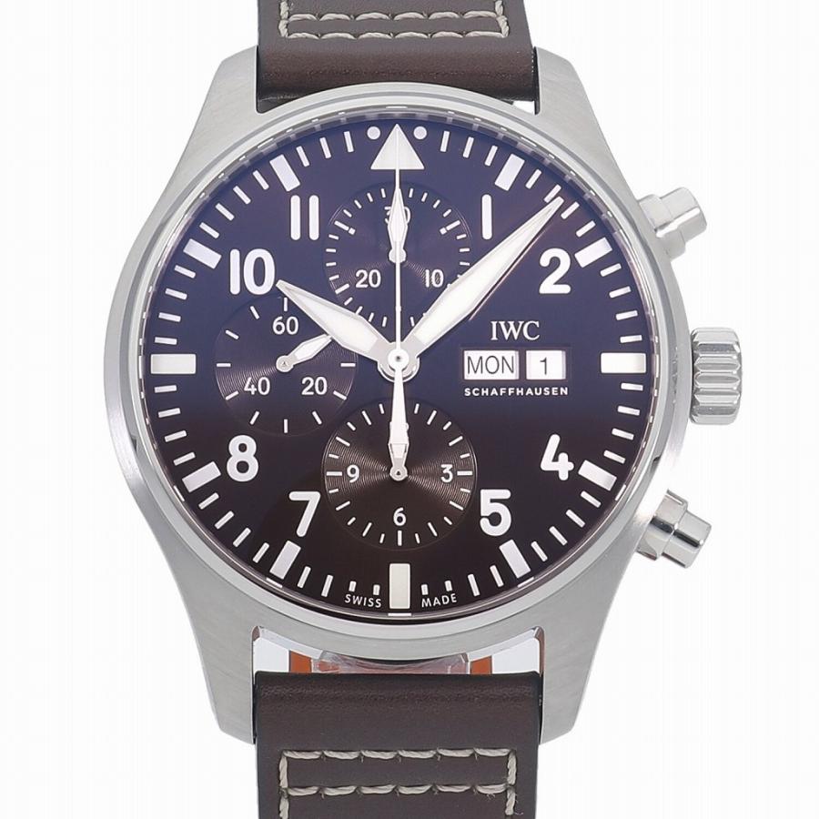 パイロット・ウォッチ [新品]IWC パイロットウォッチ クロノグラフ アントワーヌ・ド・サンテグジュペリ ブラウン IW377713 メンズ ...