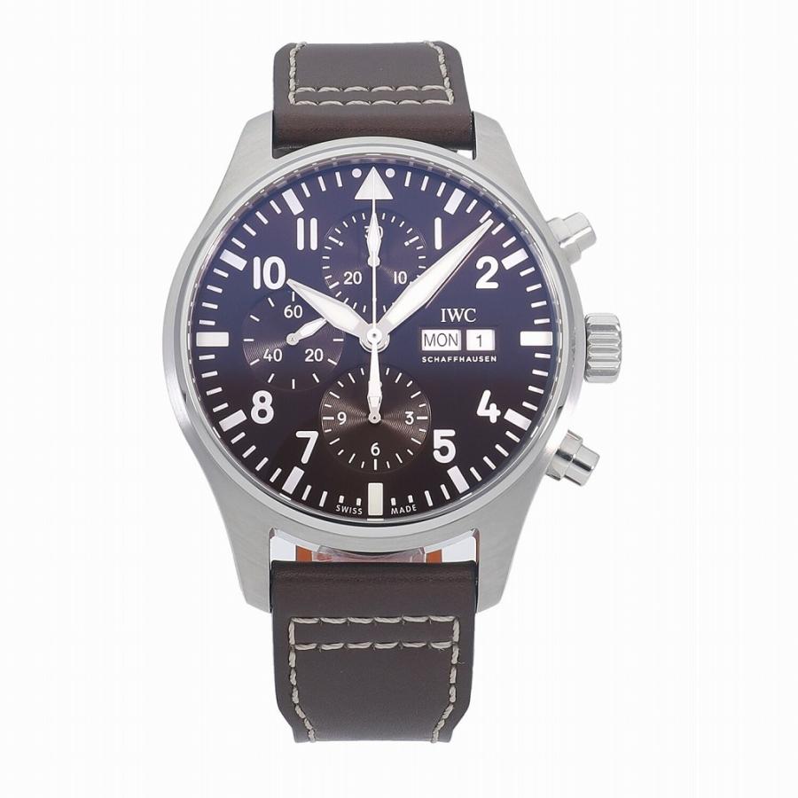 パイロット・ウォッチ [新品]IWC パイロットウォッチ クロノグラフ アントワーヌ・ド・サンテグジュペリ ブラウン IW377713 メンズ ...