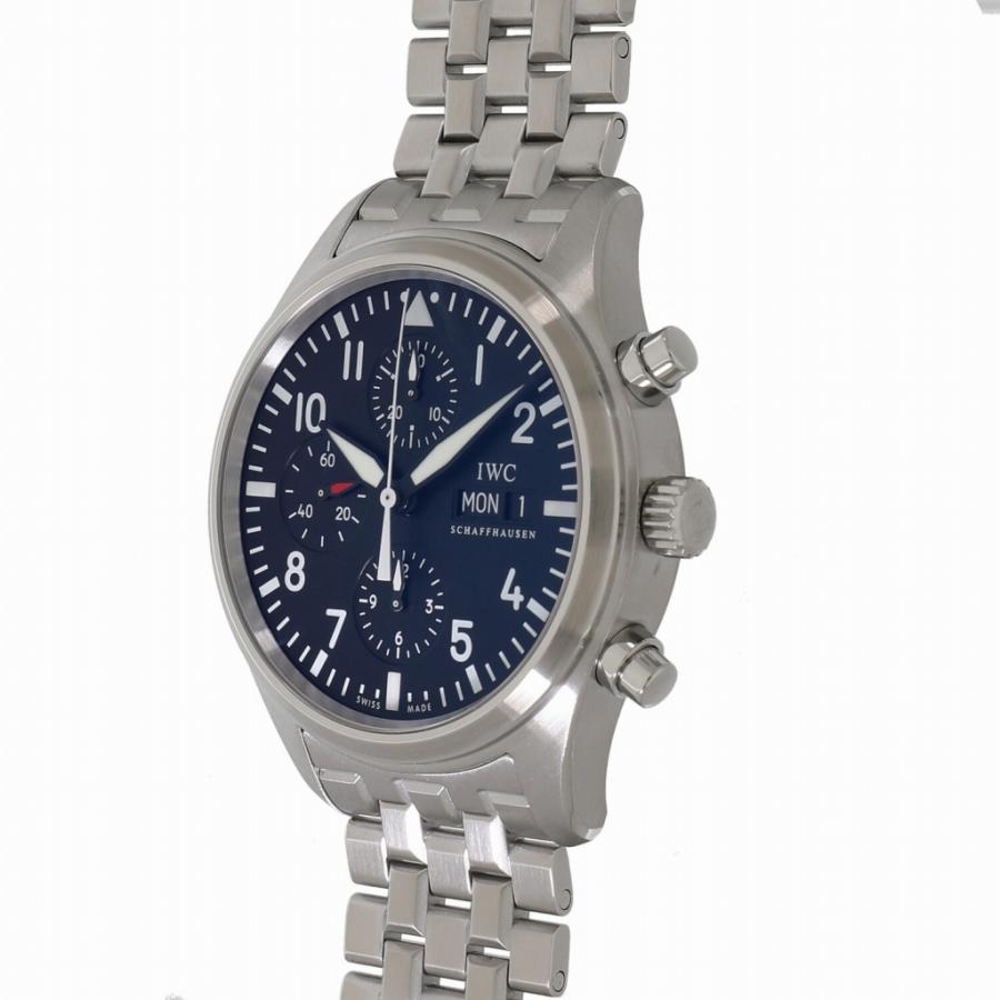 パイロット・ウォッチ [中古]IWC パイロットウォッチ クロノグラフ IW371704 ブラック メンズ 送料無料 腕時計 : れんず ...