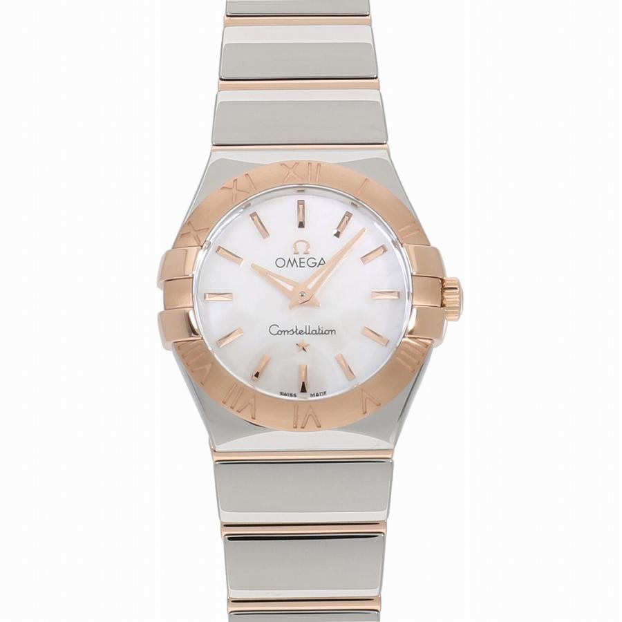 OMEGA [新品]オメガ コンステレーション クォーツ 27MM ポリッシュ ホワイトシェル 123.20.27.60.05.003 ...