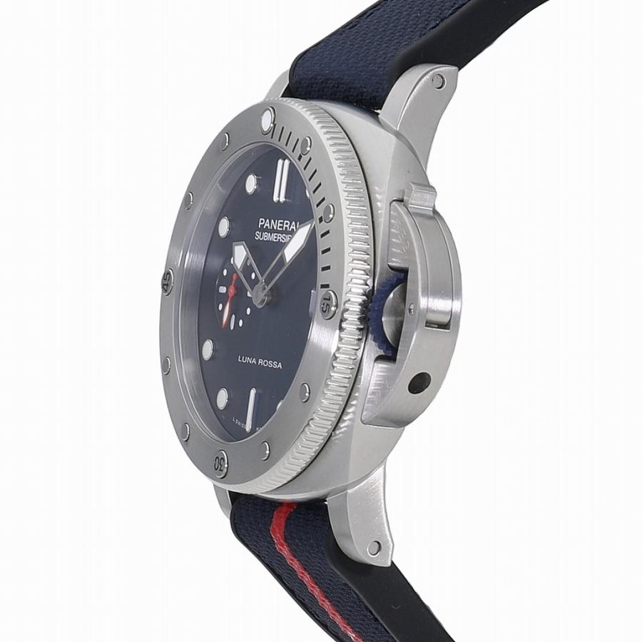 SUBMERSIBLE [中古]パネライ サブマーシブル クアランタクアトロ ルナ・ロッサ 世界限定1500本 ブルー PAM01391 Y番 ...