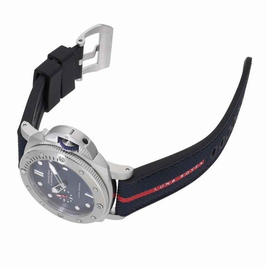 SUBMERSIBLE [中古]パネライ サブマーシブル クアランタクアトロ ルナ・ロッサ 世界限定1500本 ブルー PAM01391 Y番 ...