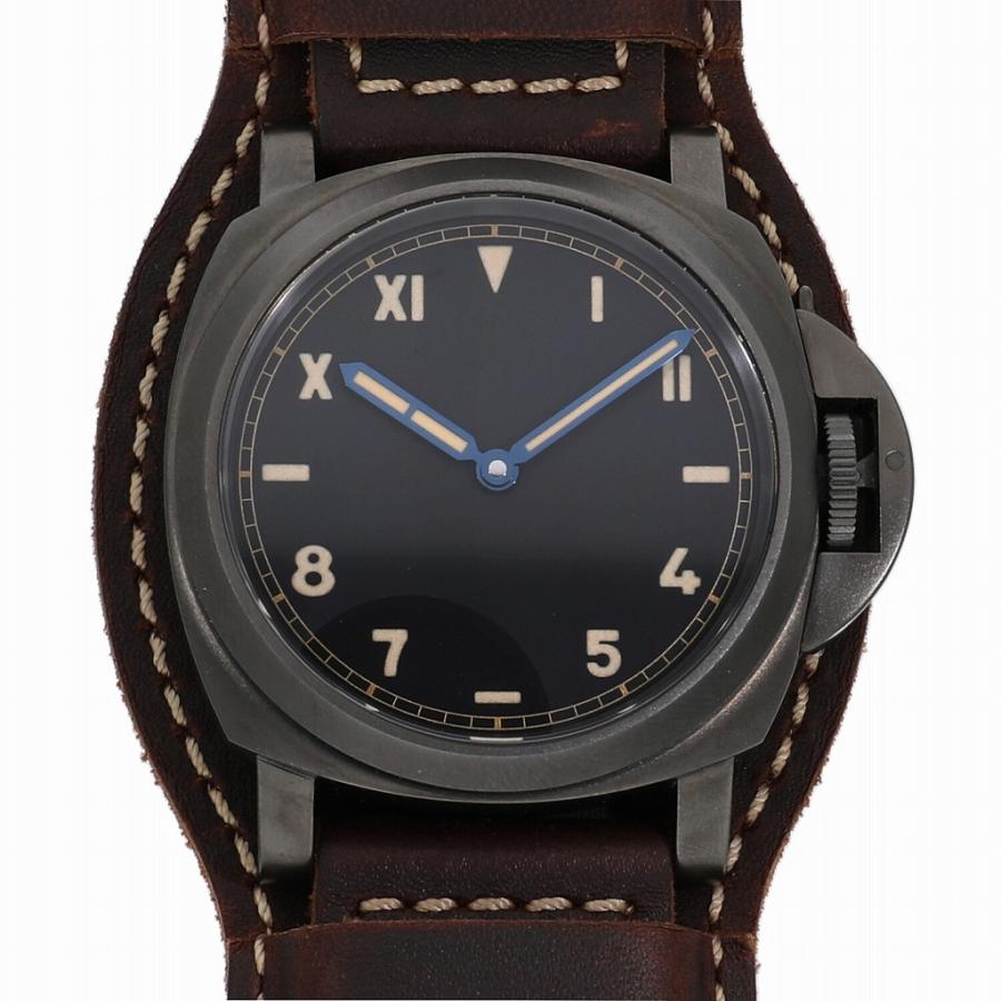 LEMINOR [中古]パネライ ルミノール カリフォルニア 8デイズ DLC ブラック PAM00779 U番 メンズ 送料無料 腕時計 ...