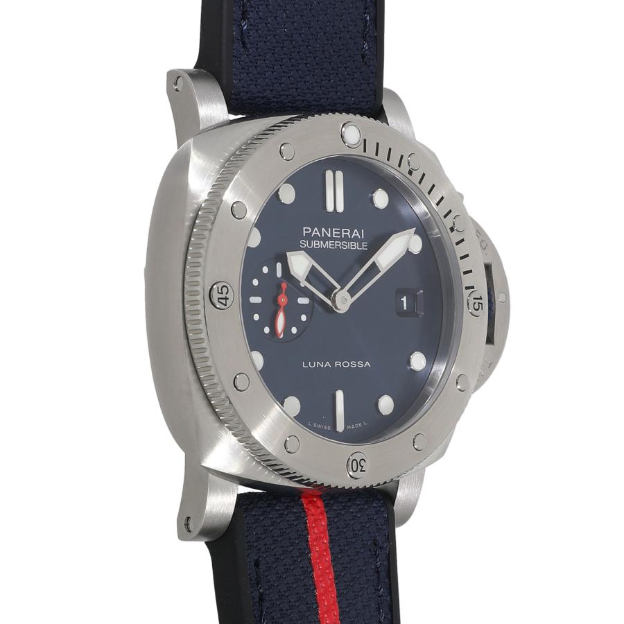 SUBMERSIBLE パネライ サブマーシブル クアランタクアトロ ルナ・ロッサ 世界限定1500本 PAM01391 Y番 ブルー メンズ ...