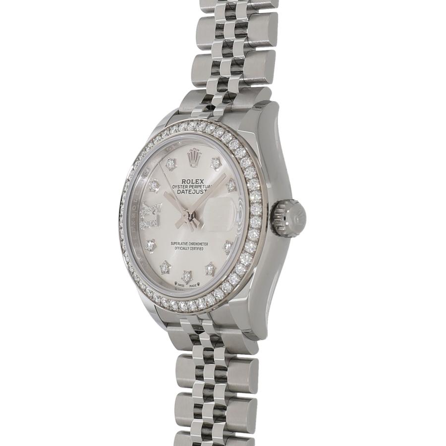 デイトジャスト [未使用]ロレックス レディ 28 279384RBR ランダム シルバー×9Pスター×IXダイヤ レディース 送料無料 腕 ...