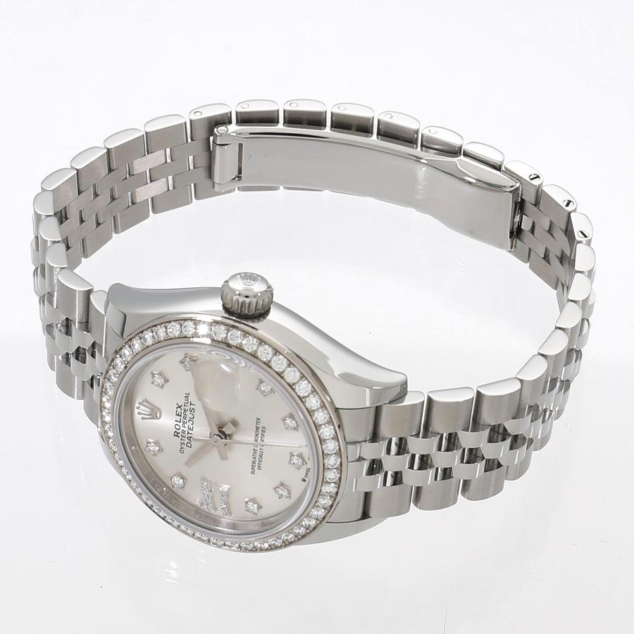 デイトジャスト [未使用]ロレックス レディ 28 279384RBR ランダム シルバー×9Pスター×IXダイヤ レディース 送料無料 腕 ...