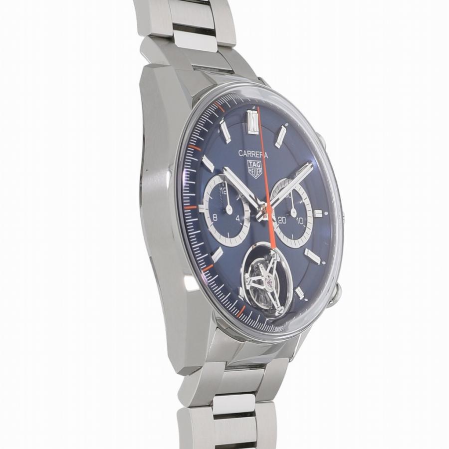 TAG Heuer CARRERA [中古]タグホイヤー カレラ クロノグラフ トゥールビヨン ブルー CBS5010.FC6543 メンズ 送料無料 腕時計 : れんず ヤフーショッピング店 ...