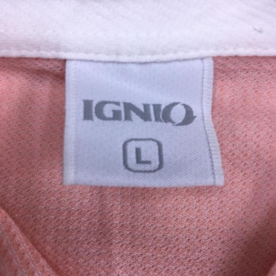 IGNIO イグニオ 半袖シャツ サーモンピンク 織生地 ボタンダウン 胸ポケット メンズ L ゴルフウェア （超美品）／75%OFF価格 : レオナード - 通販 - Yahoo!ショッピング
