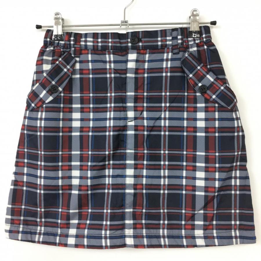 Kolwin コルウィン スカート ネイビー×レッド チェック柄 iHEAT 総柄 レディース S ゴルフウェア （超美品）／25%OFF価格 : レオナード - 通販 - Yahoo!ショッピング