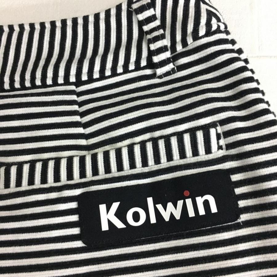 Kolwin コルウィン スカート 白×黒 ボーダー 飾りボタン レディース 7(M) ゴルフウェア （美品）／70%OFF価格 : レオナード - 通販 - Yahoo!ショッピング