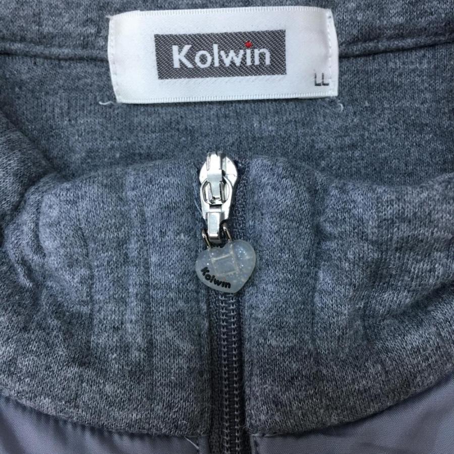 Kolwin コルウィン 切替ブルゾン グレー ハーフジップ レディース LL ゴルフウェア （美品）／80%OFF価格 : レオナード - 通販 - Yahoo!ショッピング