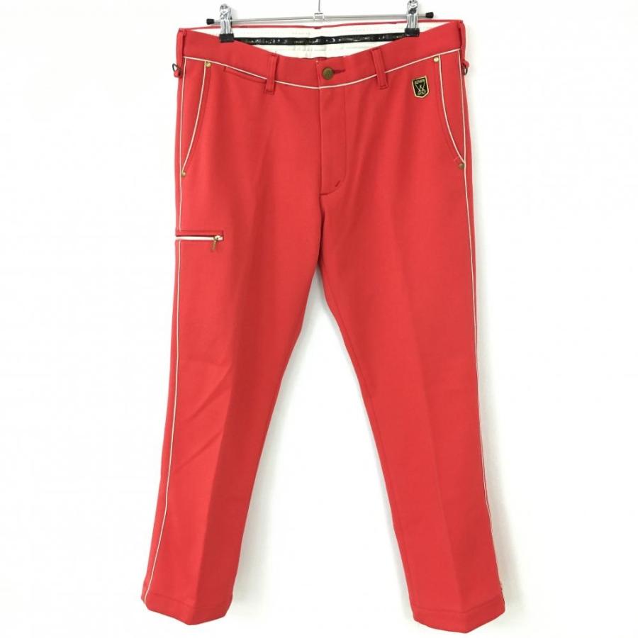 EDWIN エドウィン パンツ レッド×ゴールド 織生地斜めストライプ メンズ XL ゴルフウェア EDWIN／75%OFF価格 : レオナード - 通販 - Yahoo!ショッピング