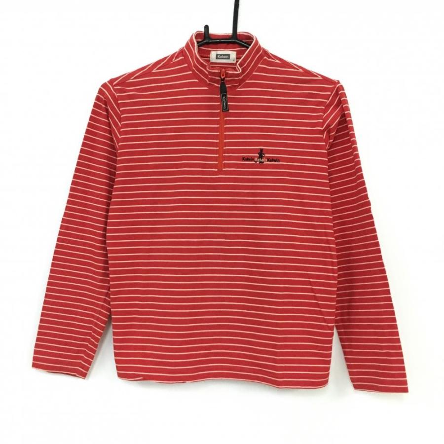 Kolwin コルウィン 長袖ハイネックシャツ レッド×ライトピンク ボーダー ハーフジップ レディース M ゴルフウェア Kolwin／25%OFF価格 : レオナード - 通販 ...