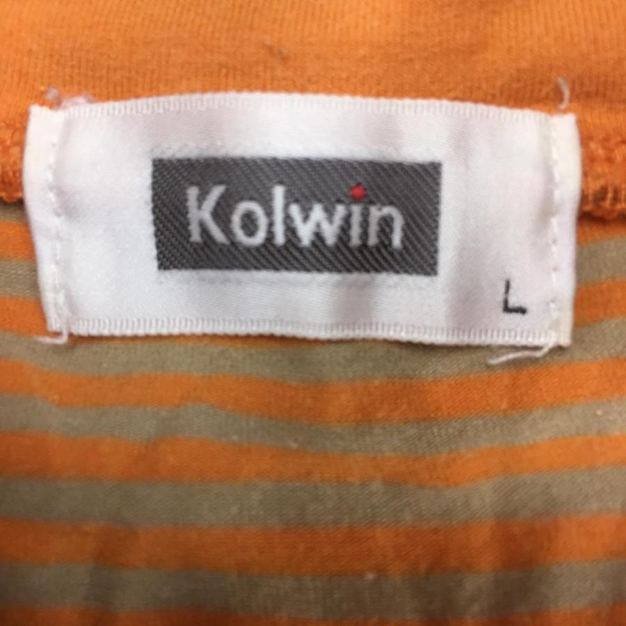Kolwin コルウィン 長袖ハイネックシャツ ベージュ×オレンジ ボーダー ネック二重 レディース L ゴルフウェア Kolwin／25%OFF価格 : レオナード - 通販 - Yahoo ...