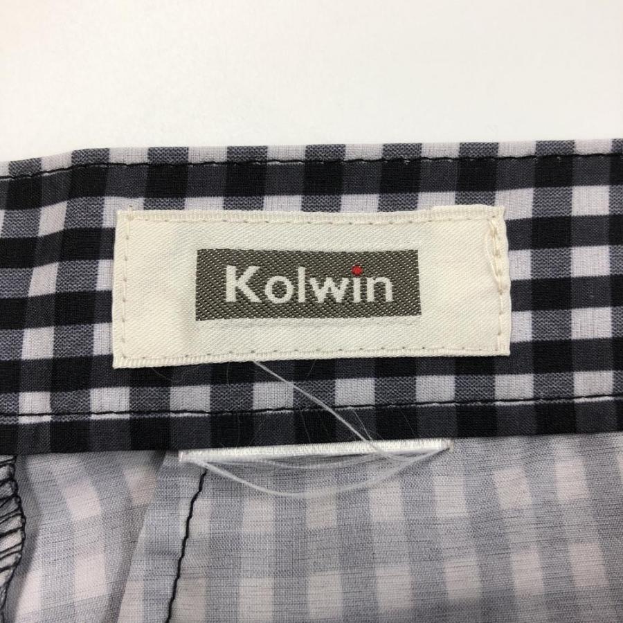 Kolwin コルウィン パンツ 黒×白 ギンガムチェック柄 薄手 5ポケット レディース LL ゴルフウェア : レオナード - 通販 - Yahoo!ショッピング