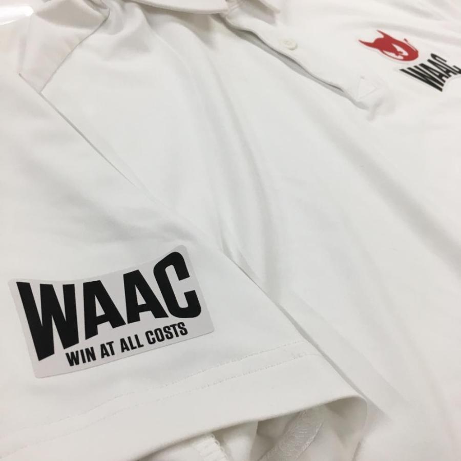 ワック 半袖ポロシャツ 白 ストレッチ ロゴプリント メンズ 2(L) ゴルフウェア WAAC : レオナード - 通販 - Yahoo!ショッピング