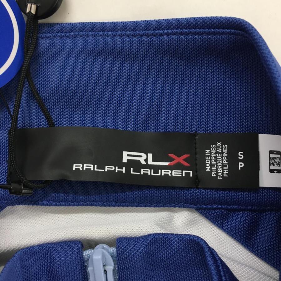 RLX RLXラルフローレン ノースリーブハイネックシャツ 白×ブルー ハーフジップ レディース SP US/S ゴルフウェア Ralph Lauren（新品）／25%OFF価格 ...