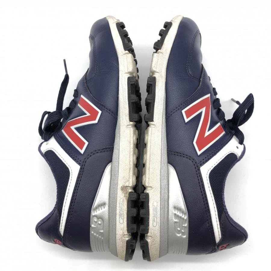 New Balance（ニューバランス） スパイクレスゴルフシューズ ネイビー×レッド MGS574NR レディース 23.5 ゴルフウェア ...