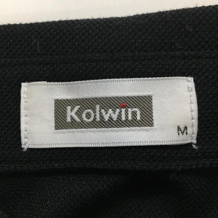 Kolwin コルウィン 切替半袖ポロワンピース ダークネイビー×黒 前サッカー生地 ボタンダウン レディース M ゴルフウェア Kolwin（美品）／75%OFF価格 : レオナード ...