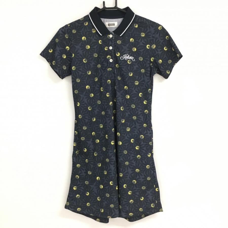 Kolwin コルウィン 半袖ポロワンピース グレー×黒×イエロー 花柄 icool レディース M ゴルフウェア Kolwin（超美品）／75%OFF価格 : レオナード - 通販 ...