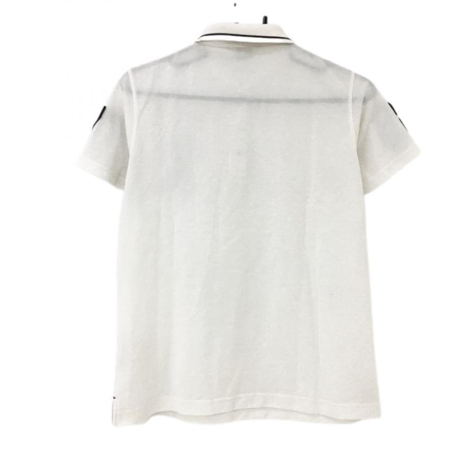 adabat アダバット 半袖ポロシャツ 白 ワッペンチェック レディース 40(L) ゴルフウェア adabat／70%OFF価格 : レオナード - 通販 - Yahoo!ショッピング