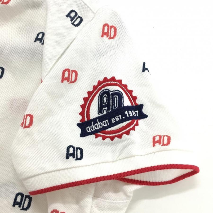 【美品】アダバット 半袖ポロシャツ 白×レッド ロゴ総柄 レディース 40(L) ゴルフウェア adabat／40%OFF価格 : 1-240001131724 : レオナード - 通販 ...