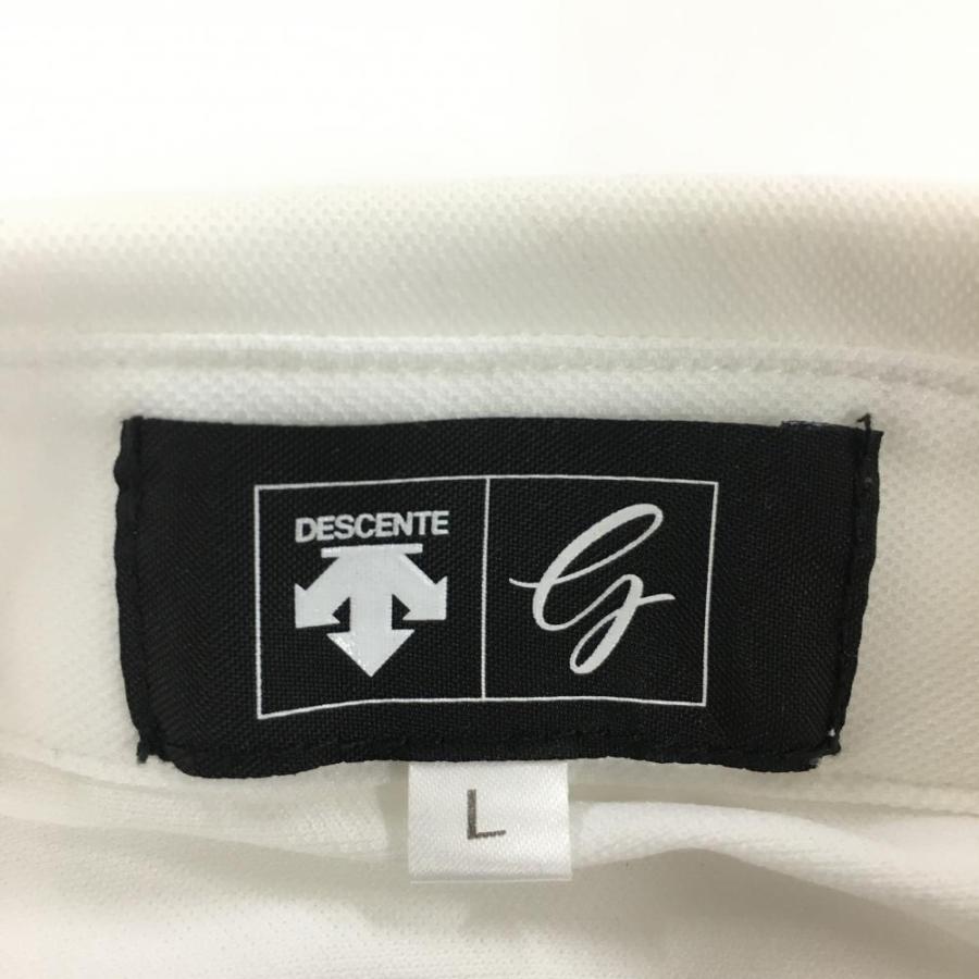 デサント 半袖ポロシャツ 白×グレー ライン柄 メンズ L ゴルフウェア DESCENTE／25%OFF価格 :1-240001134395:レオナード - 通販 - Yahoo!ショッピング