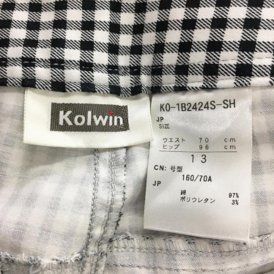 Kolwin コルウィン ハーフパンツ 白×黒 チェック ストレッチ レディース 13 ゴルフウェア Kolwin（超美品）／50%OFF価格 : レオナード - 通販 - Yahoo!ショッピング